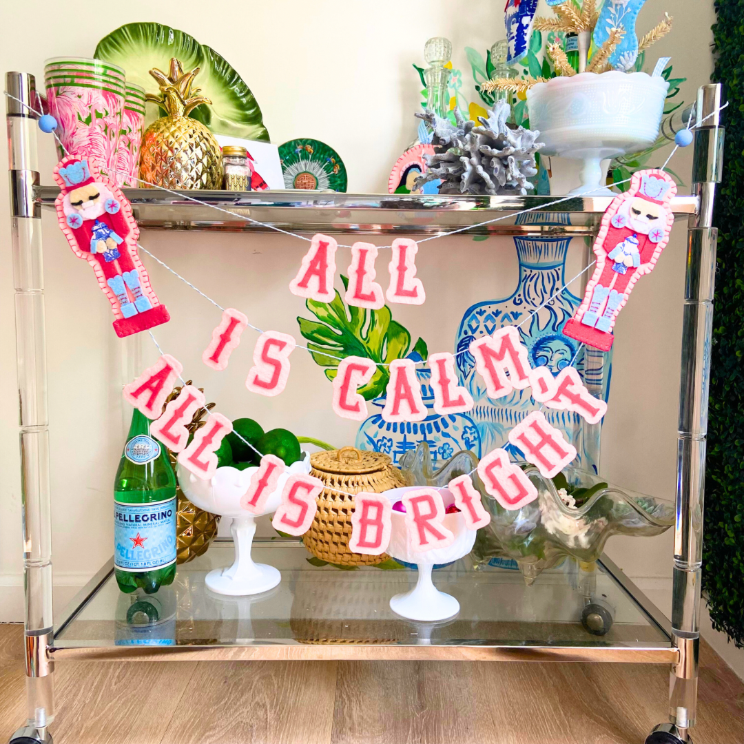 All is Calm, All is Bright Garland - Standard Size – Lemon House Design